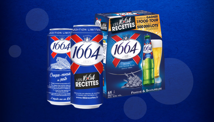 Une nouvelle palette de recettes pour accompagner les bières 1664 - L'ADN