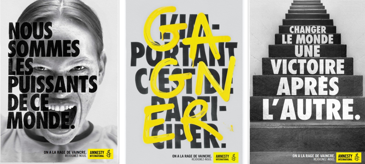 « Le Gout De La Victoire La Campagne Damnesty International Par Ddb