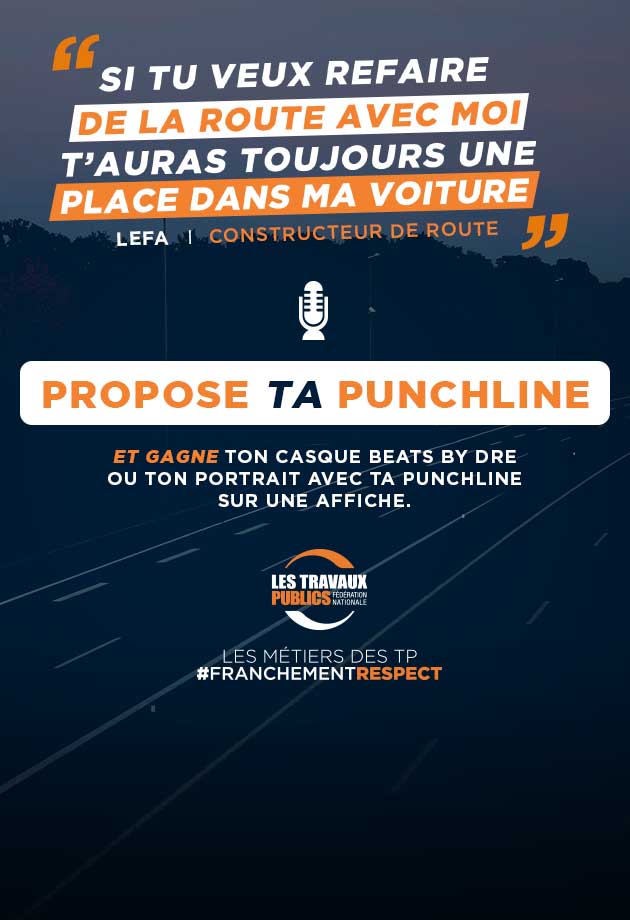 La FNTP organise un concours de punchlines avec TBWA\Corporate