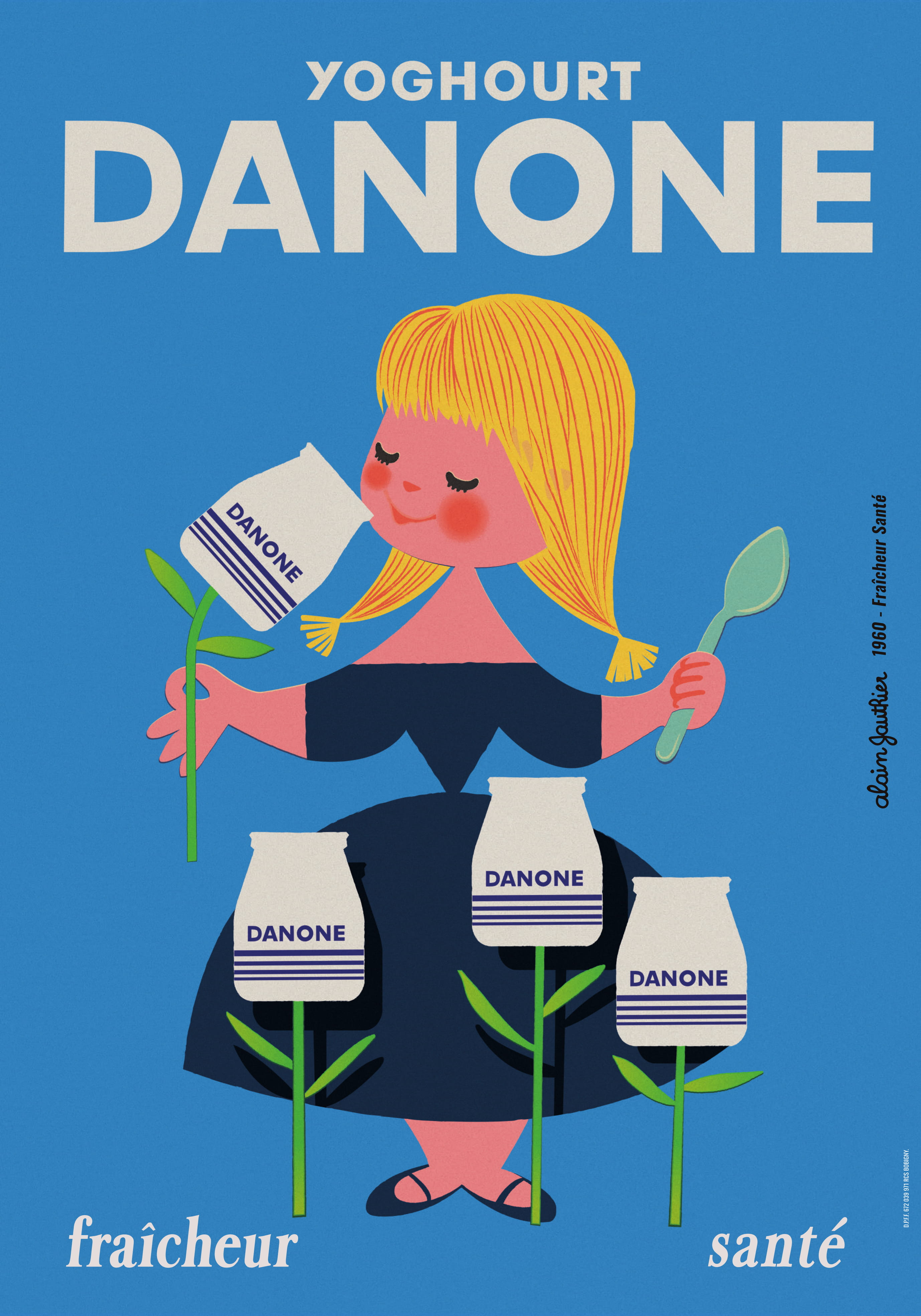 Danone fête ses 100 ans avec des affiches vintage