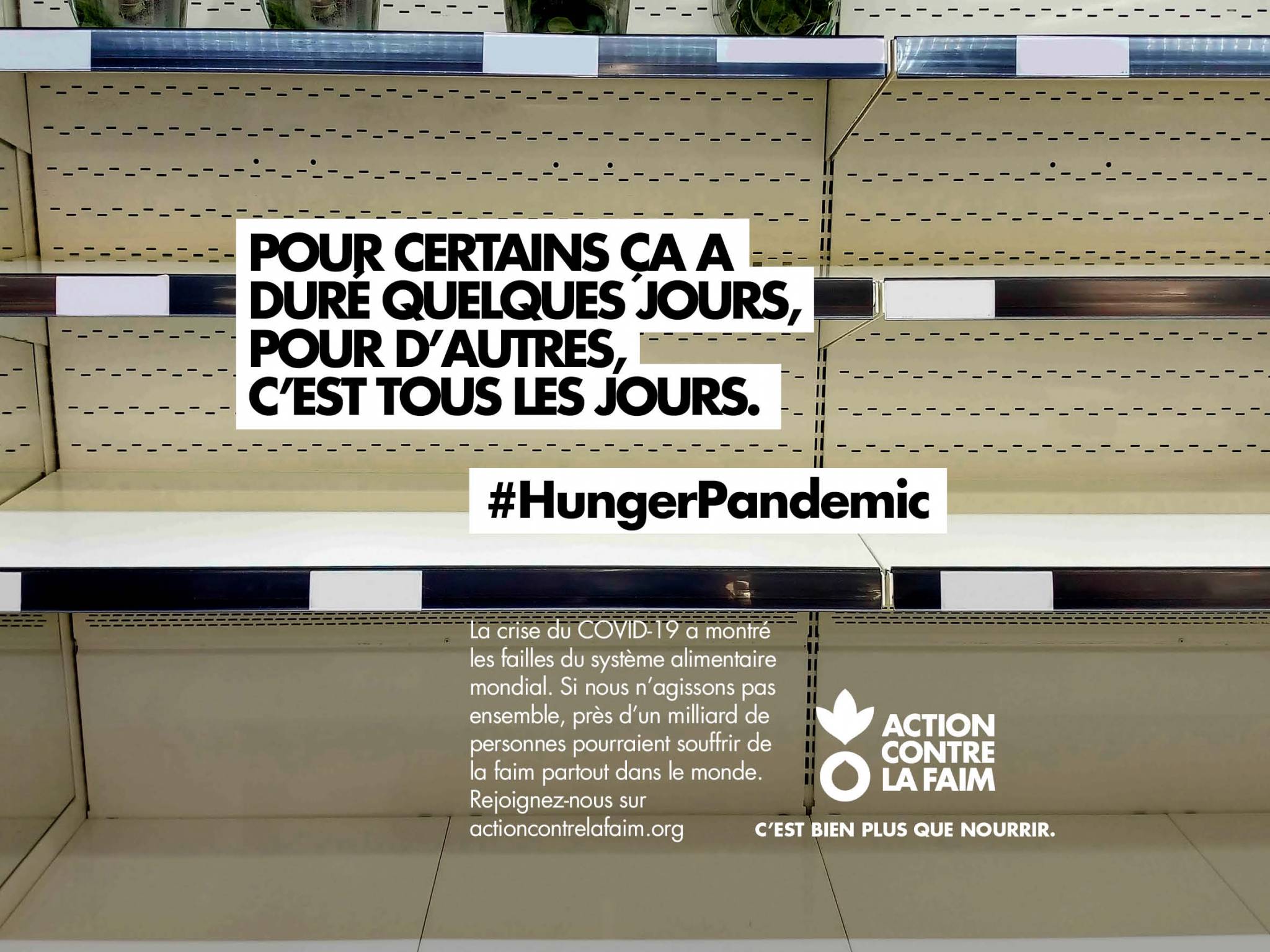 La Dernière Campagne Daction Contre La Faim Créée Avec Lagence Ddb