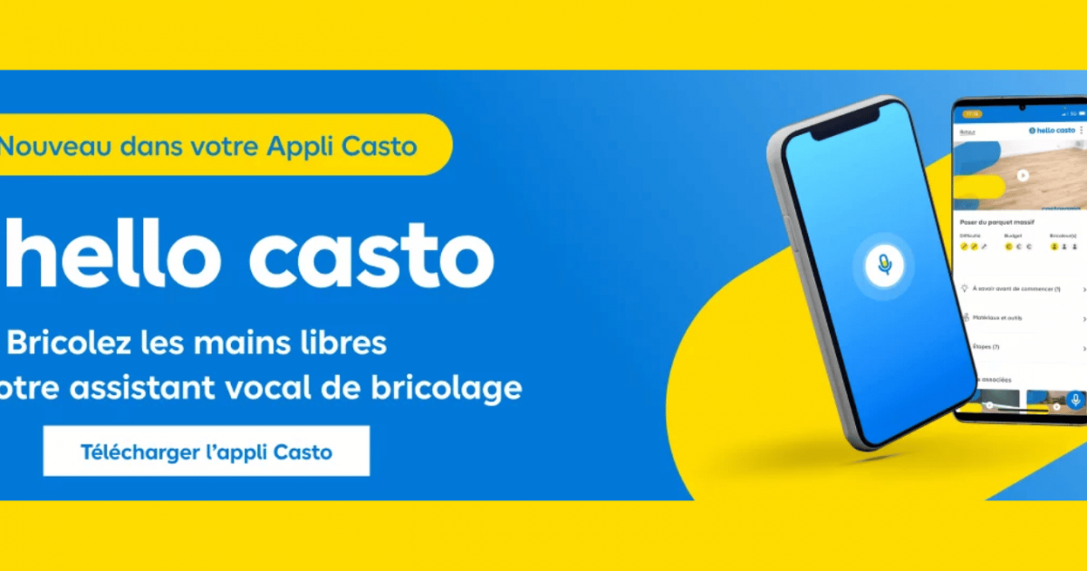Hello Casto : Castorama lance son 1er assistant vocal du bricolage